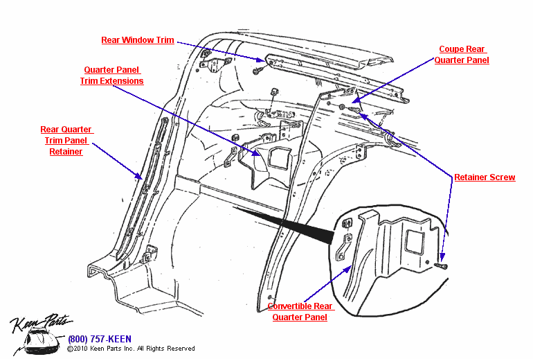 Keen Corvette Parts Diagrams