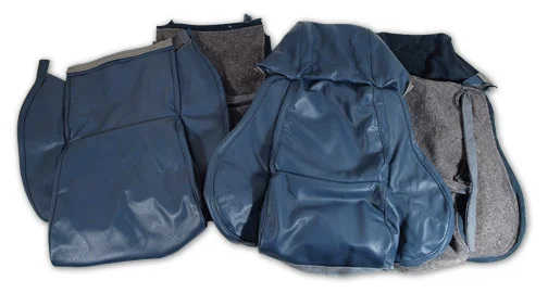 Leather Standard Seat Cover Set (Blue) Perforated (280034-79) – Keen Parts