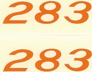 Valve Cover Decal 283 HP (Pair) – Keen Parts