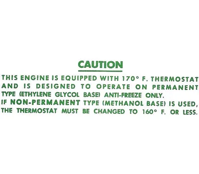 Radiator Caution Decal – Keen Parts