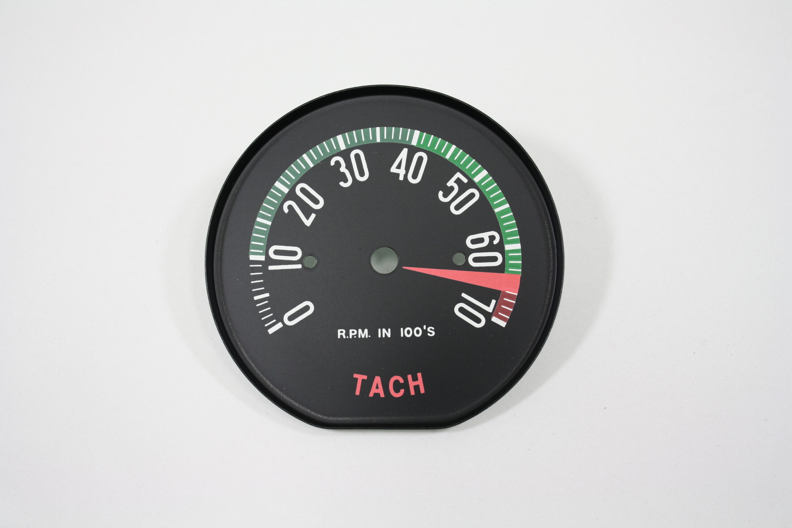 Tachometer Face (High Redline)- (6500 RPM)(White Numbers) (210206 ...
