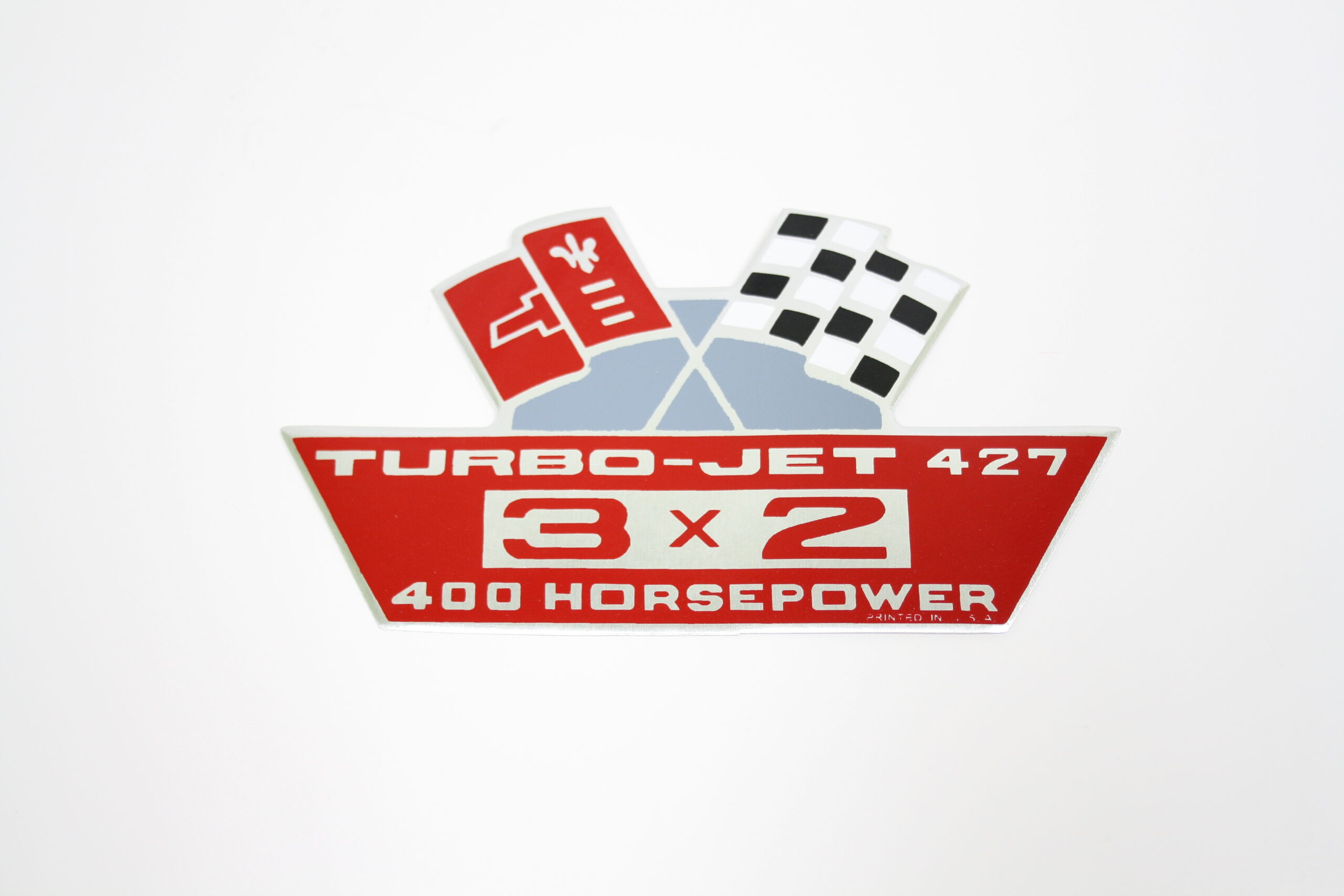 Air Cleaner Decal 427/400 HP 3x2 - Turbo-Jet Tri-Power (120010) – Keen ...
