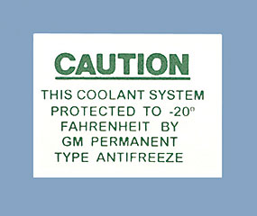 Cooling System Caution Decal (Code 3718263) (120077) – Keen Parts