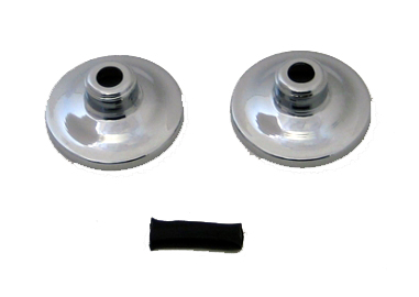 THESE CHROME FRONT SHOCK TOWERS COVERS FIT 1984 THRU 1996 AND 2005 THRU ...