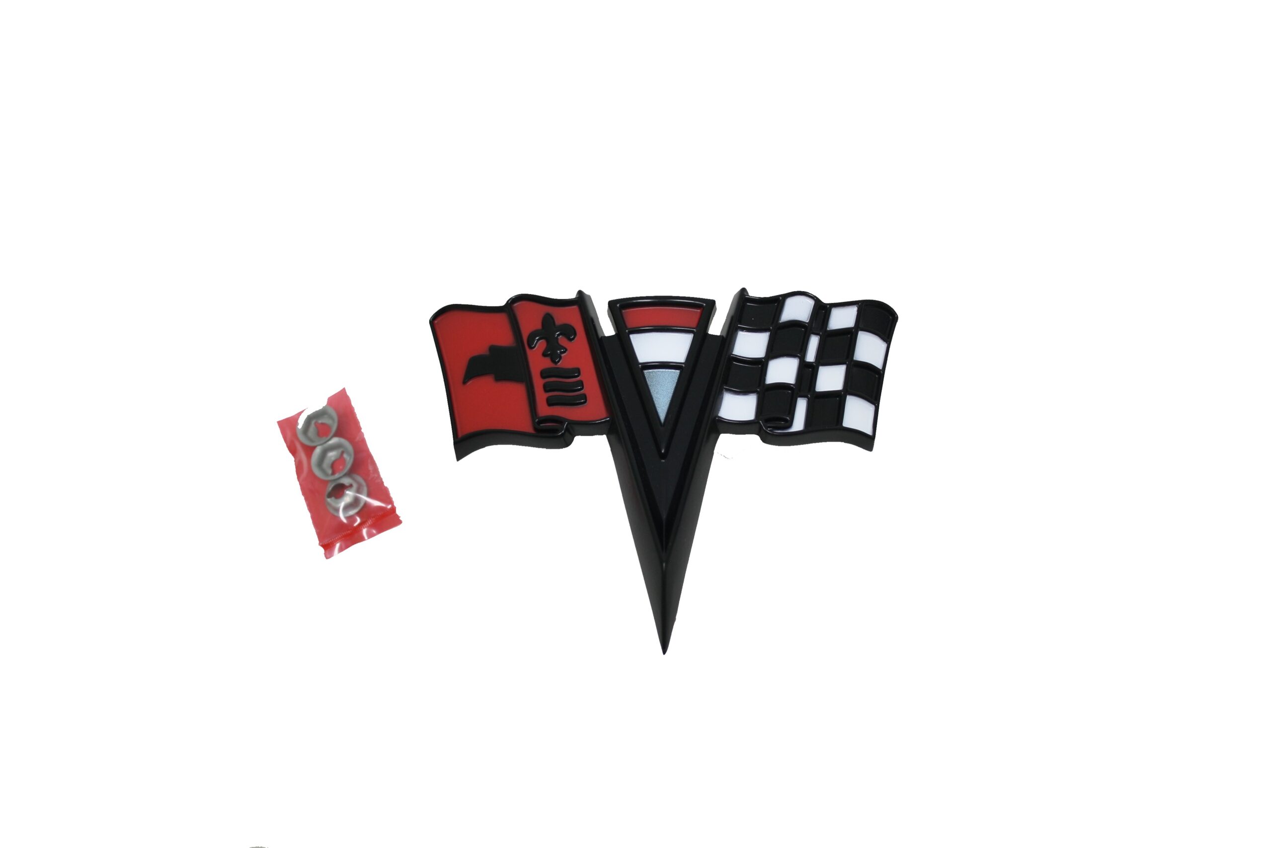 NOSE EMBLEM CROSS FLAGS BLACKED OUT – Keen Parts