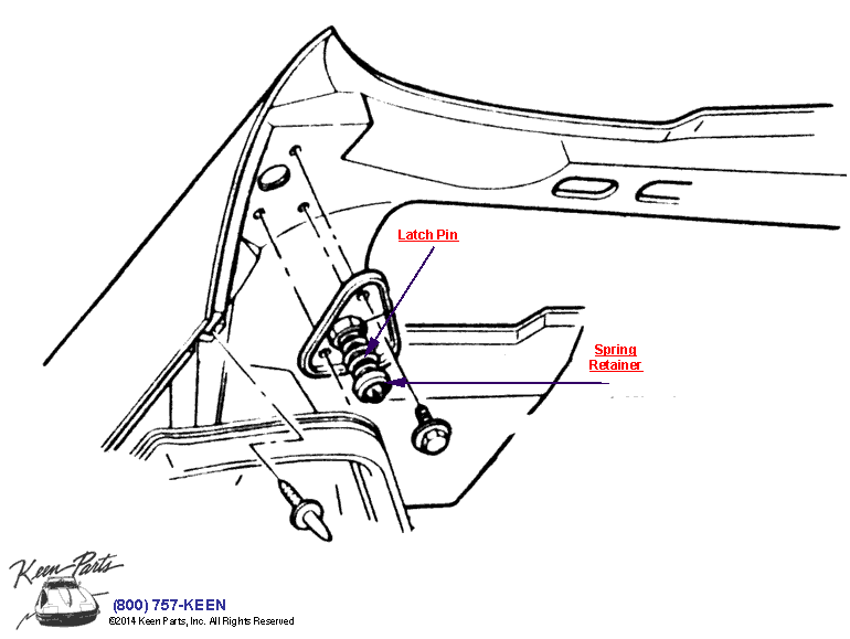 Hood Latch - 26016 Parts Diagram (1984-1996) – Keen Parts