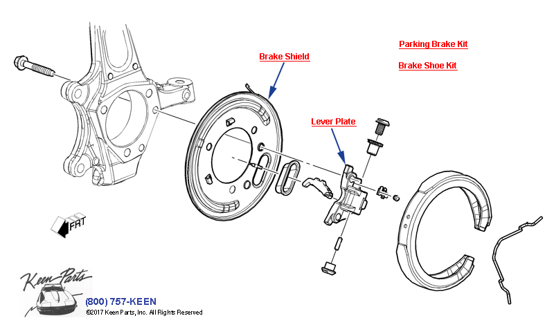 Parking Brake Assembly - 50054 Parts Diagram (1997-2004) – Keen Parts