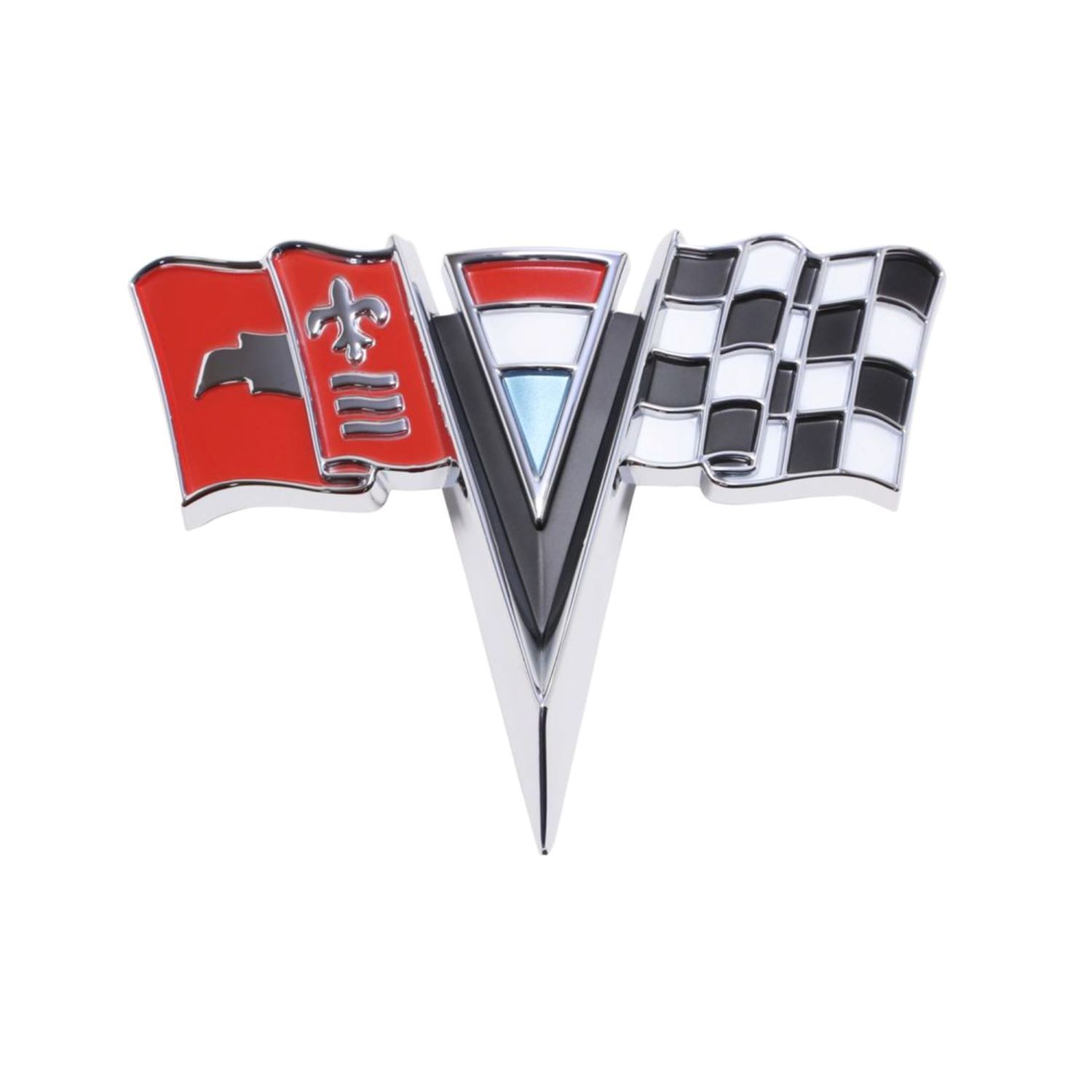 Nose Emblem (Crossed Flag) (165020) – Keen Parts